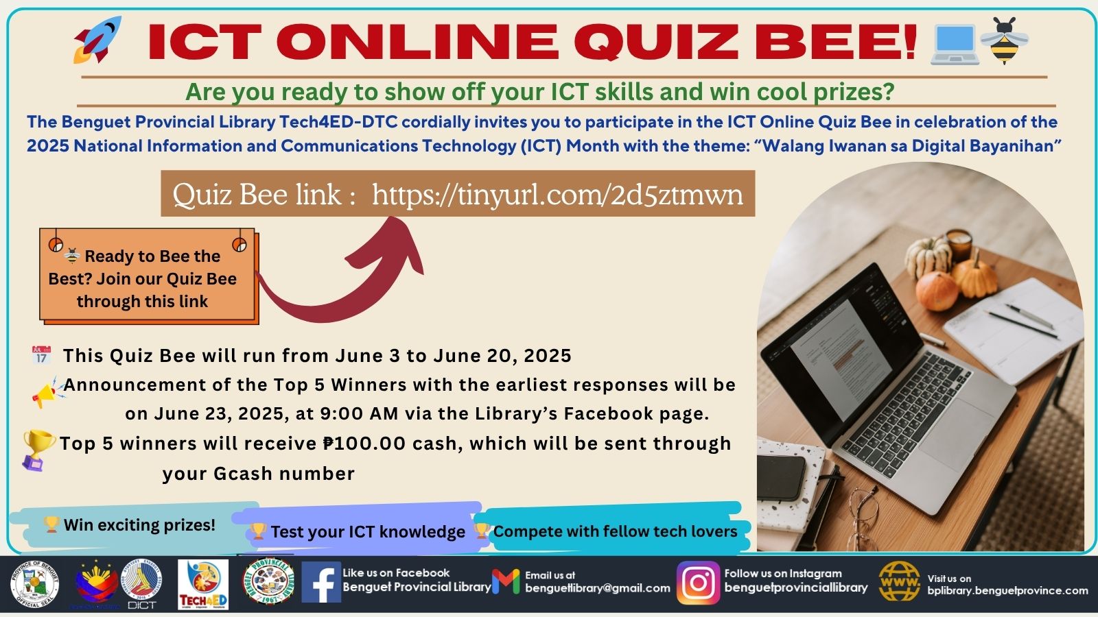 ICT Online Quiz Bee – Benguet Provincial Library